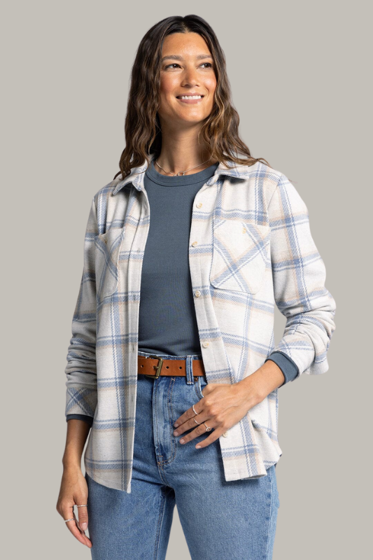 THREAD & SUPPLY: Cream Blue Lewis Top – BoutiqueLL