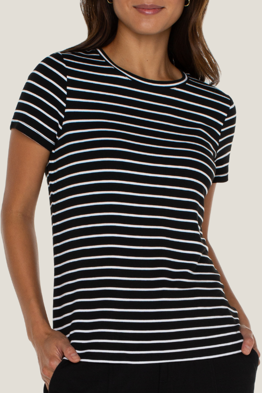 LIVERPOOL: Crew Neck Knit Tee